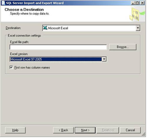Export MS SQL To Excel